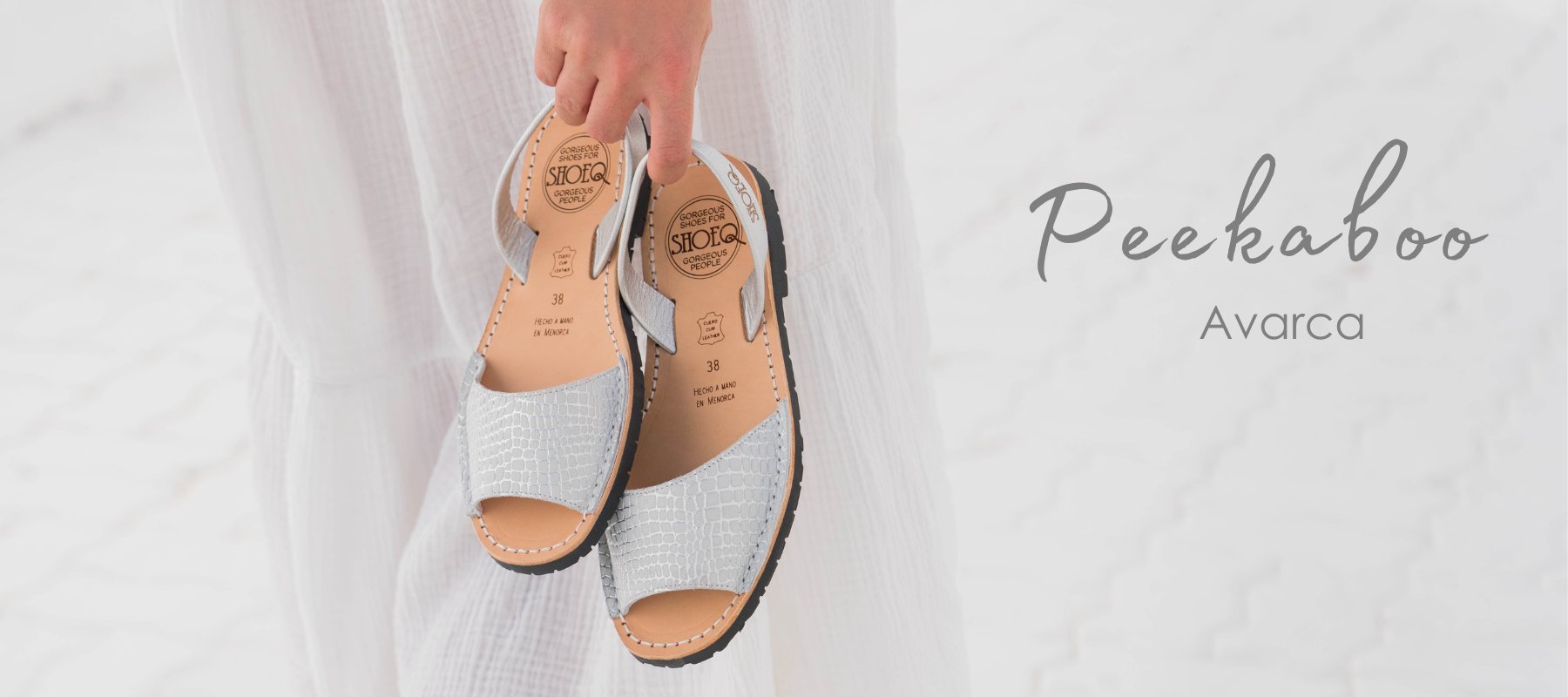 Peekaboo Women's Flat Shoes | Open-Toe Design | Shoeq UAE